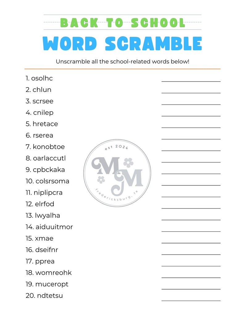 Back to School Game | Teacher | Student Ice Breaker | Classroom Games ...