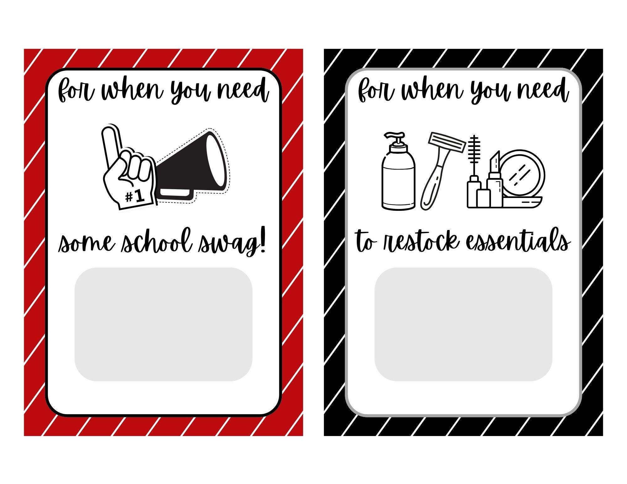 College Survival Kit | Gift Tags | Printable Instant Download | Student ...