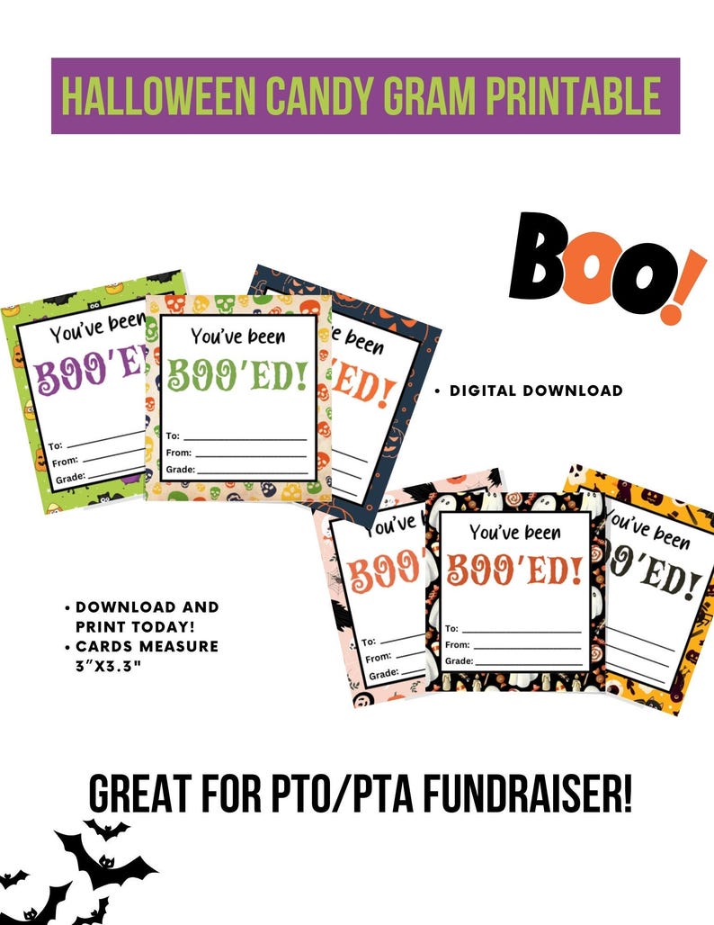 Halloween Candygram Printable | PTO Fundraiser | PTA Fundraiser ...