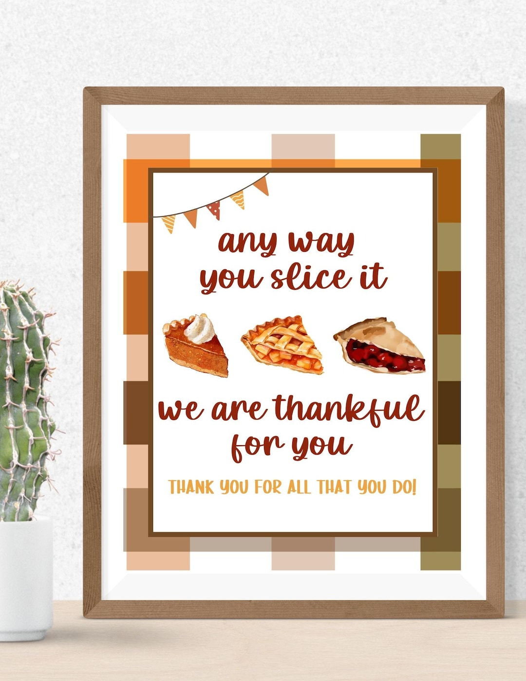 Appreciation Sign | Teacher Appreciation | Thanksgiving Party | PTO ...