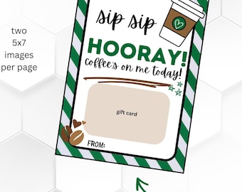 Coffee Gift Card Holder | Back to School | Teacher Gift | Teacher ...