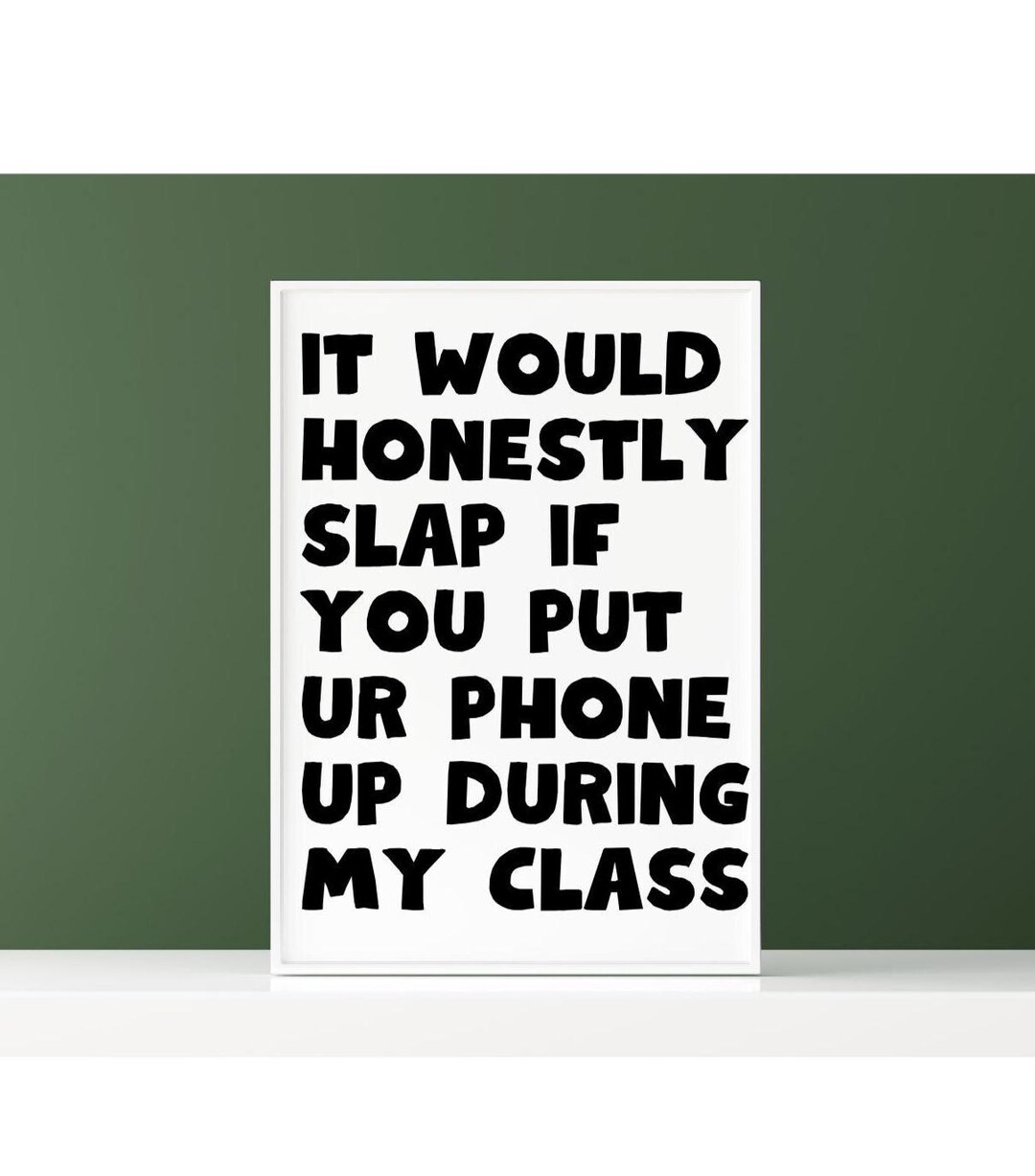 Funny Classroom Sign Printable | Instant Download | Teacher Decor ...