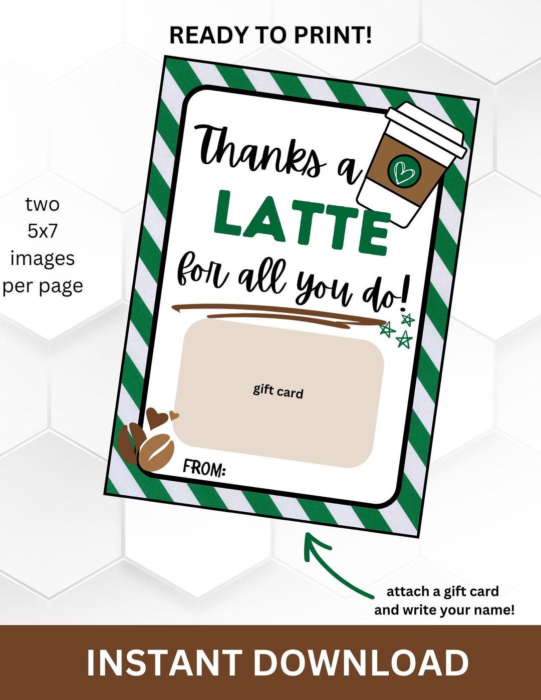 Coffee Gift Card Holder | Back to School | Teacher Gift | Teacher ...