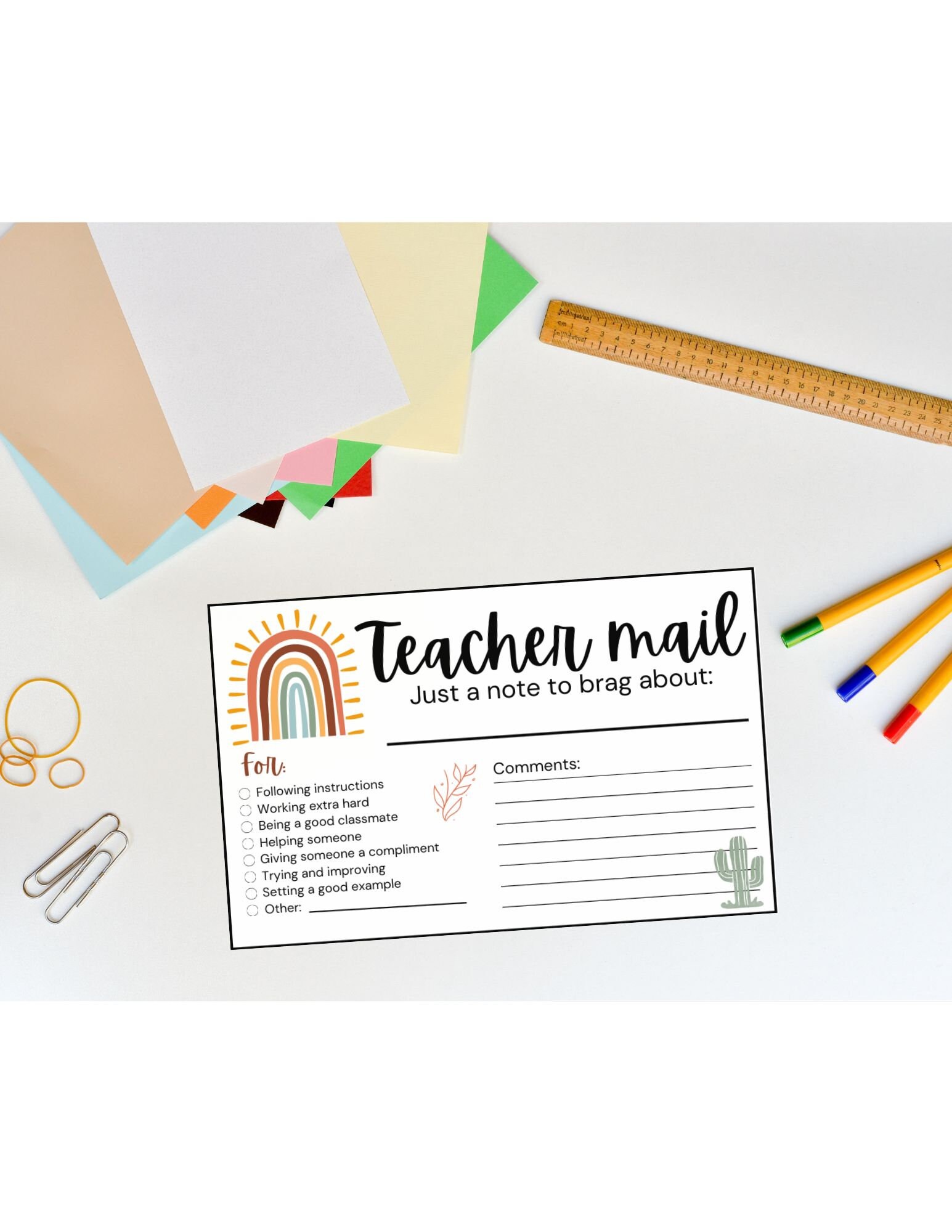 Teacher Mail | Brag Mail | Back to School | Classroom Mail | Classroom ...