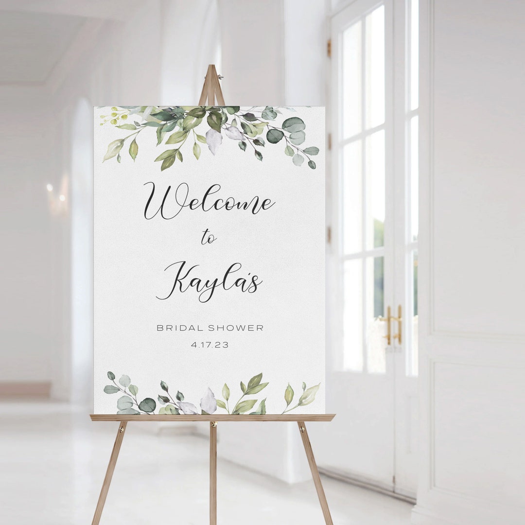 Printed Bridal Shower Welcome Foamboard Sign | Welcome Bridal Shower ...