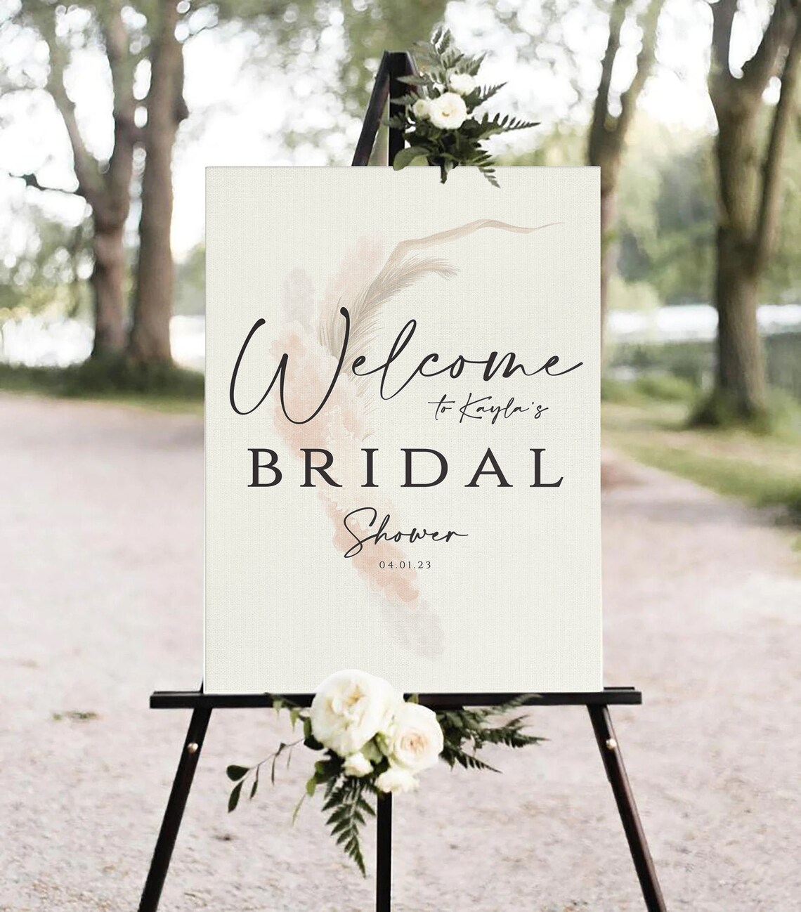 Printed Bridal Shower Welcome Foamboard Sign Welcome Bridal Shower Sign ...
