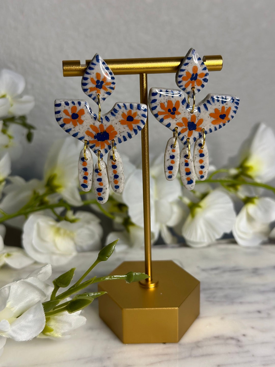 Spanish Tile Earrings- Boho Earrings- Spanish Earrings - Western ...