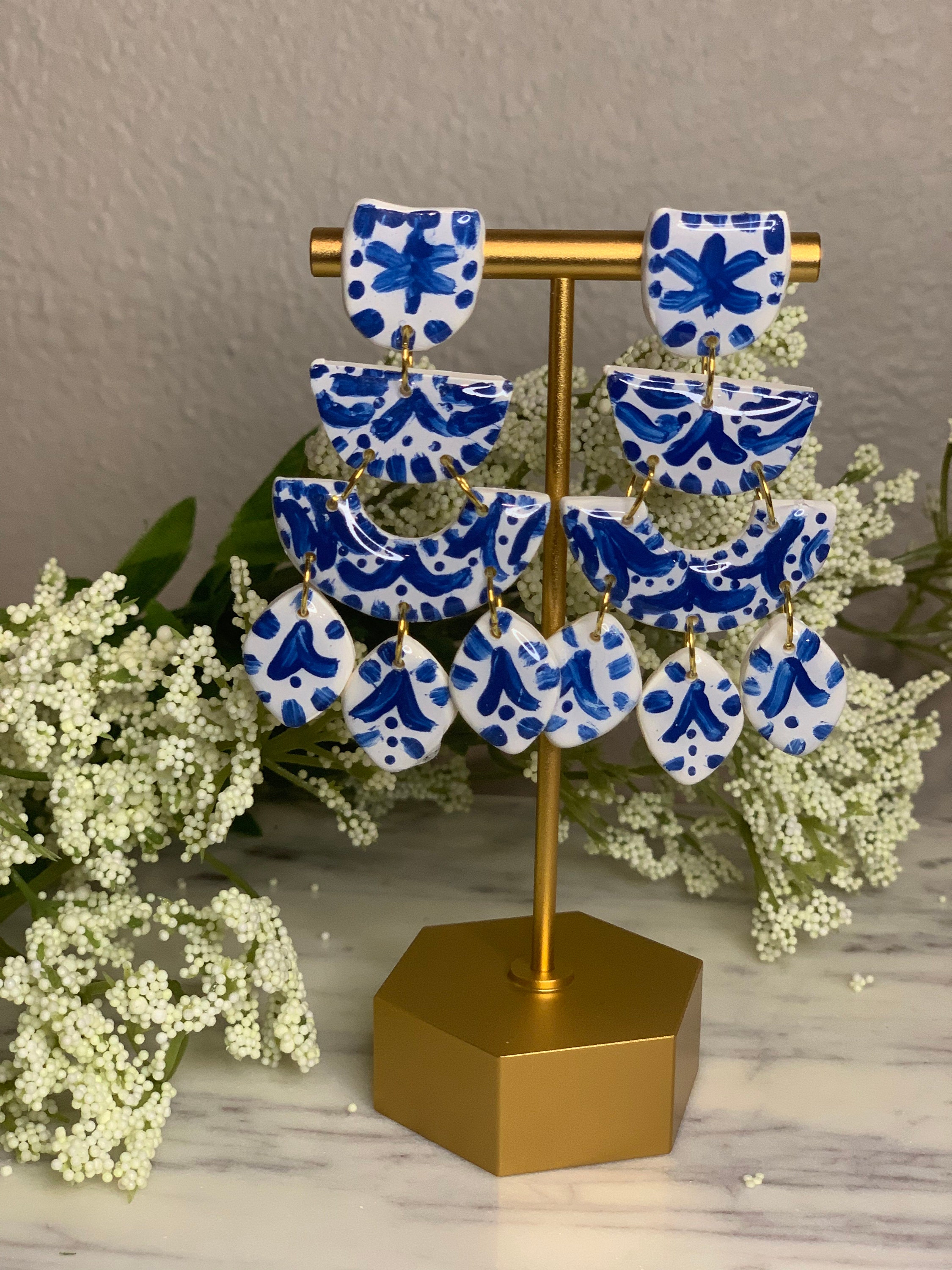 SANTORINI | Hand Painted Collection | Handmade to Order Polymer Clay ...