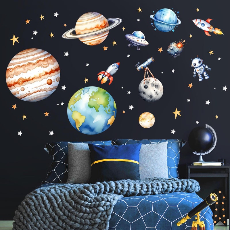 Space Wall Decals - Etsy