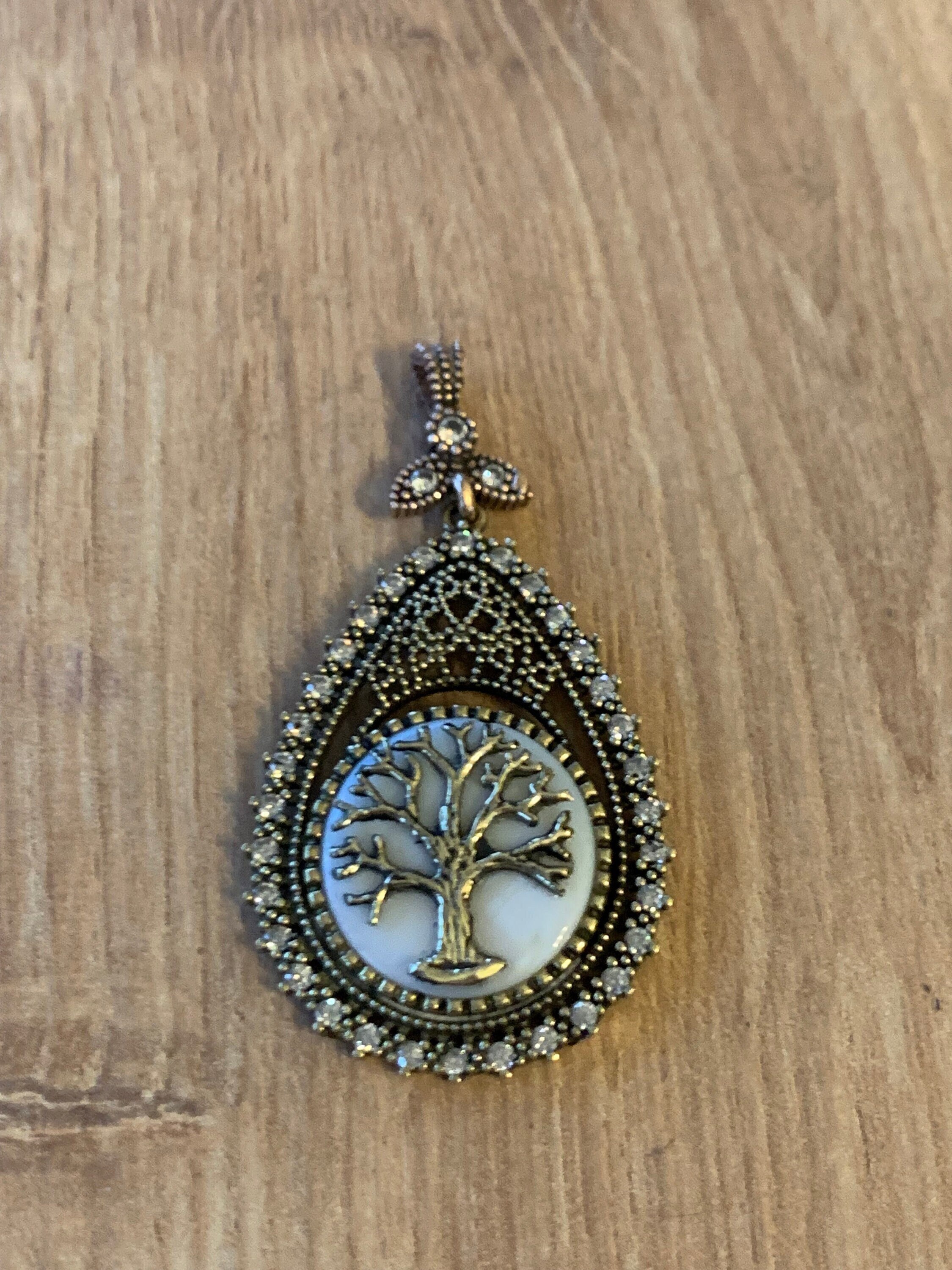 Aesthetic Tree of Life Pearl Necklace, Bohemian Dainty Long Necklace - Etsy