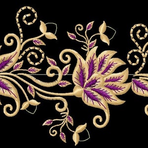 Digital Download, Floral Embroidery Machine Design, Machine File - Etsy