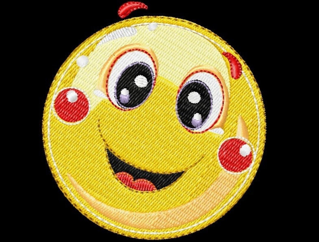 SMILEY FACE Embroidery Digital Download Design!!! Embroidery Machine File!!! - Etsy