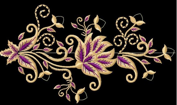 Digital Download Floral Embroidery Machine Design Machine - Etsy