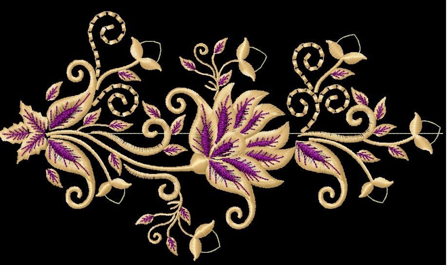 Digital Download, Floral Embroidery Machine Design, Machine File - Etsy