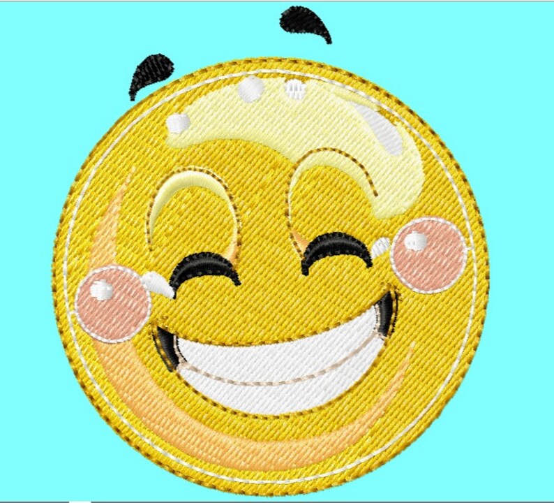 Smiley Face Embroidery Machine Design, Digital Download, Machine File!!! - Etsy