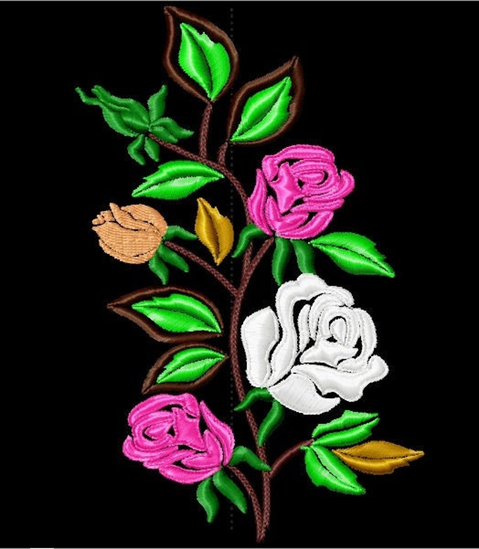 Floral Embroidery Machine Design FLORAL Digital Download Embroidery ...