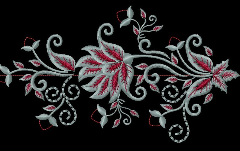 Digital Download, Floral Embroidery Machine Design, Machine File - Etsy