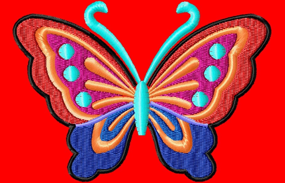 BUTTERFLY, DIGITAL DOWNLOAD Embroidery Machine File - Etsy
