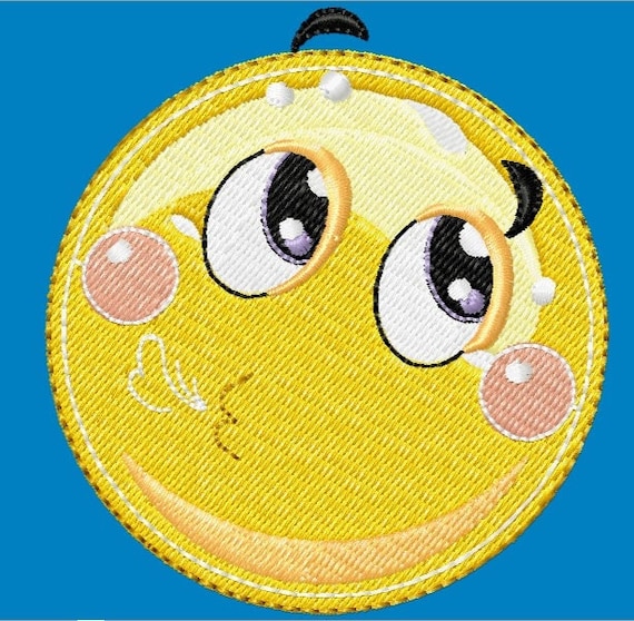 Smiley Face Embroidery Machine Design Machine File - Etsy