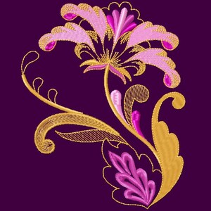 Floral, Flower Embroidery Machine Design, Digital Machine File, Digital ...