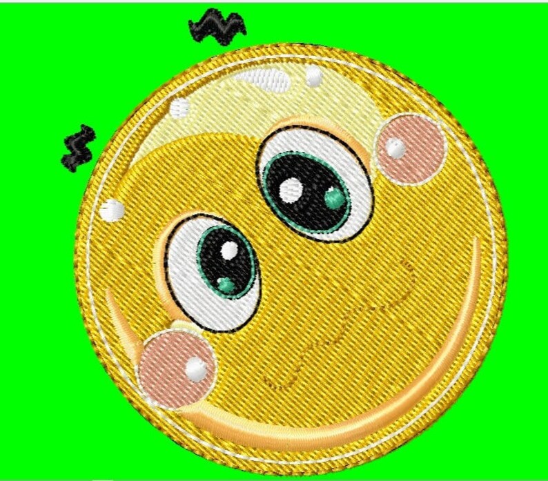 Smiley Face Embroidery Machine File, Digital Download!!! - Etsy