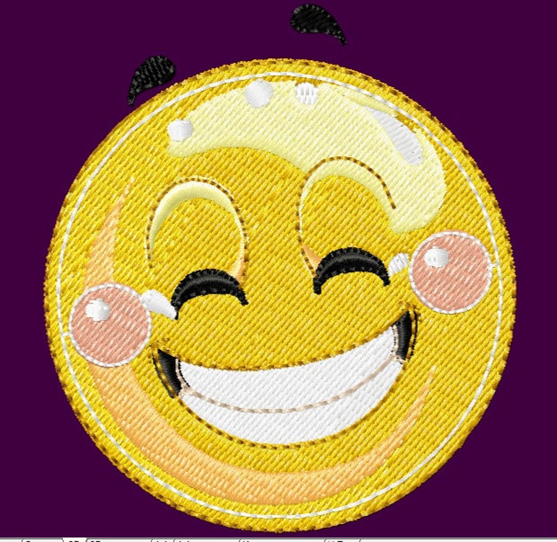 Smiley Face Embroidery Machine Design, Digital Download, Machine File ...