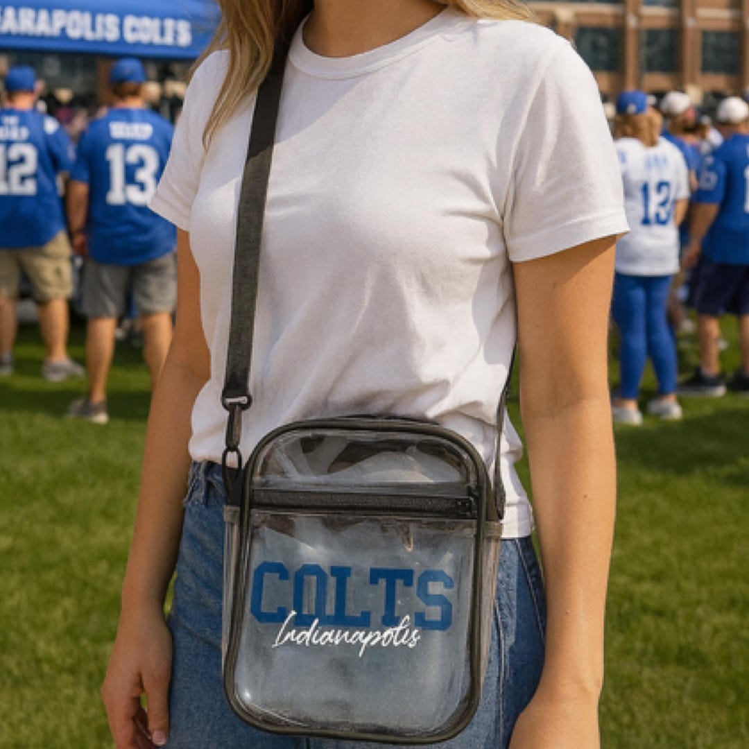 Stadium Approved Clear Crossbody Purse: NFL Game Day Bag - Etsy