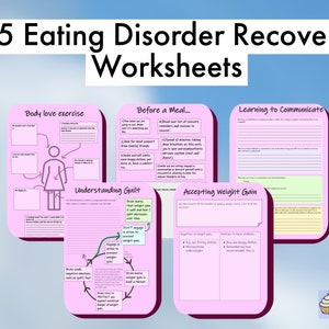 25 Eating Disorder Recovery Worksheets *printable* - Etsy