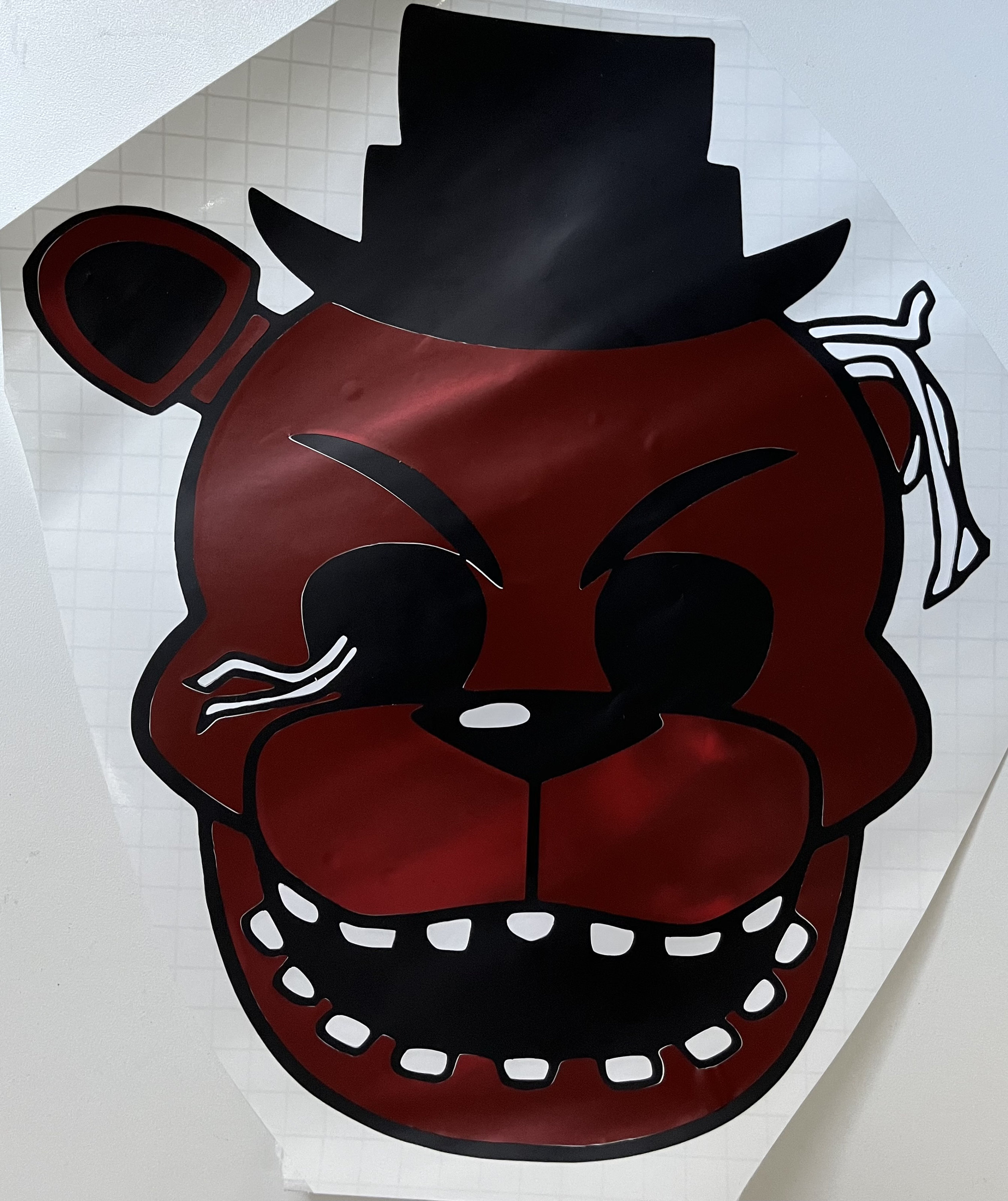 Halloween Scary Bear FNAF Window Decal / Sticker - Etsy