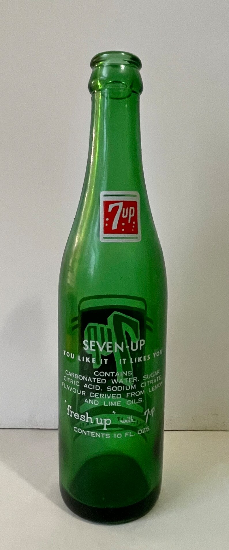 Vintage 7up Bottle - Etsy