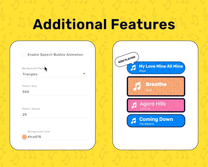 Funky Music Display Widget Twitch Music Widget Spotify Widget for ...
