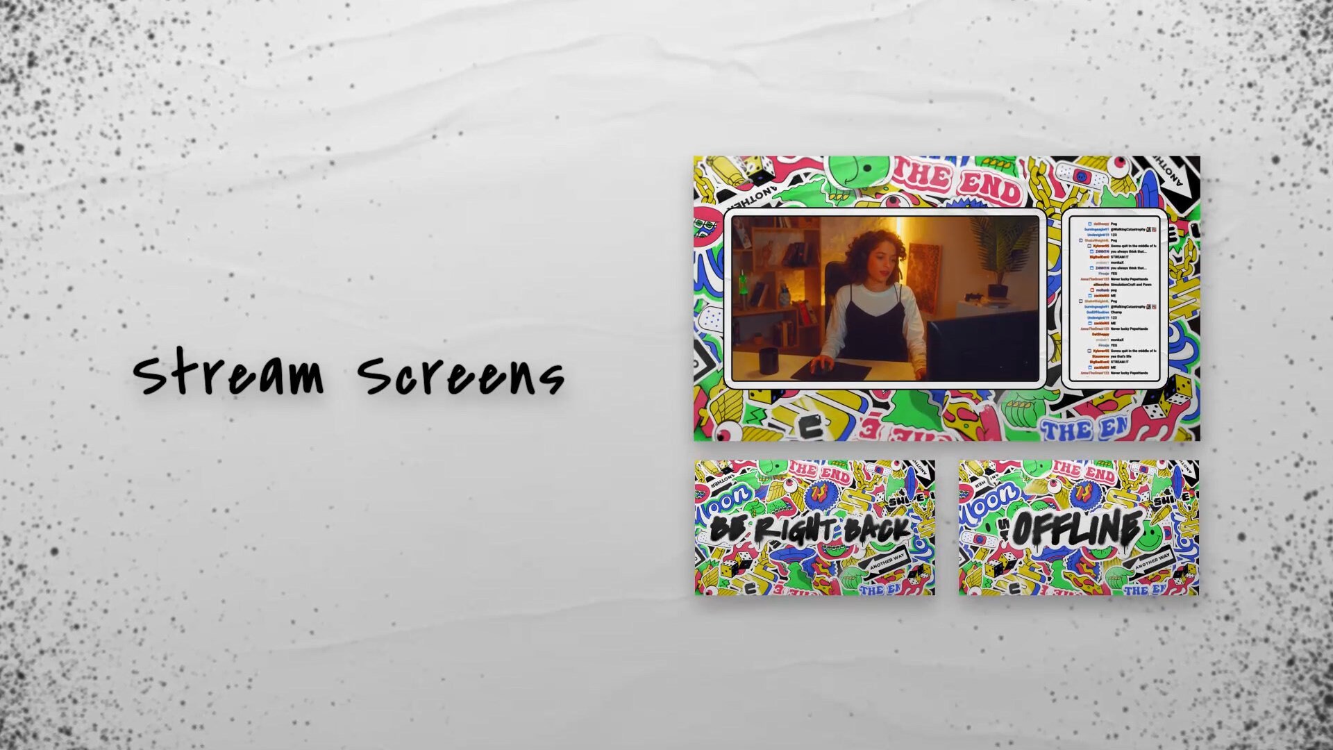 Stickers Twitch Overlays Pack STATIC: Webcam Overlay Stream - Etsy