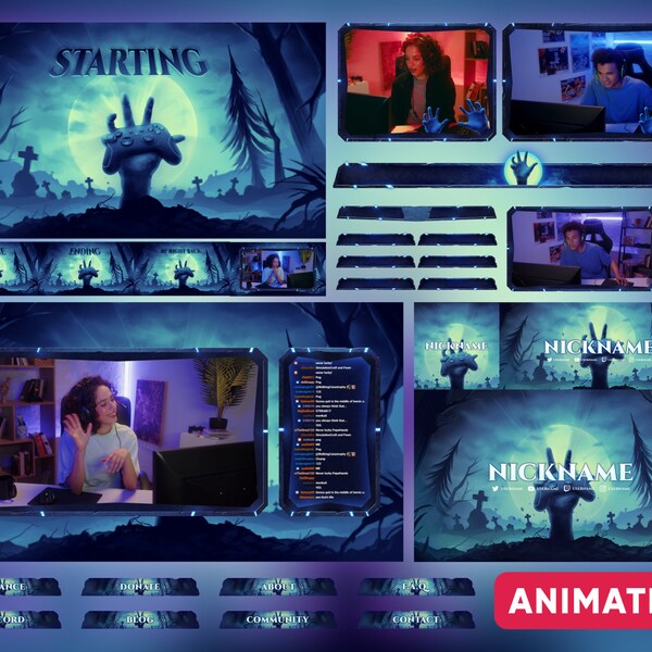 Animated Zombie Stream Overlay - Etsy