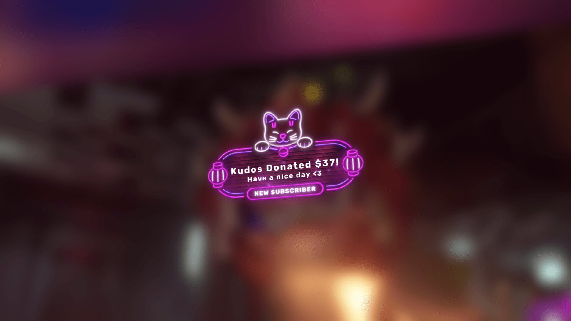 Anime Japan Neon Cats Twitch Alerts for OBS Studio & Streamlabs ...