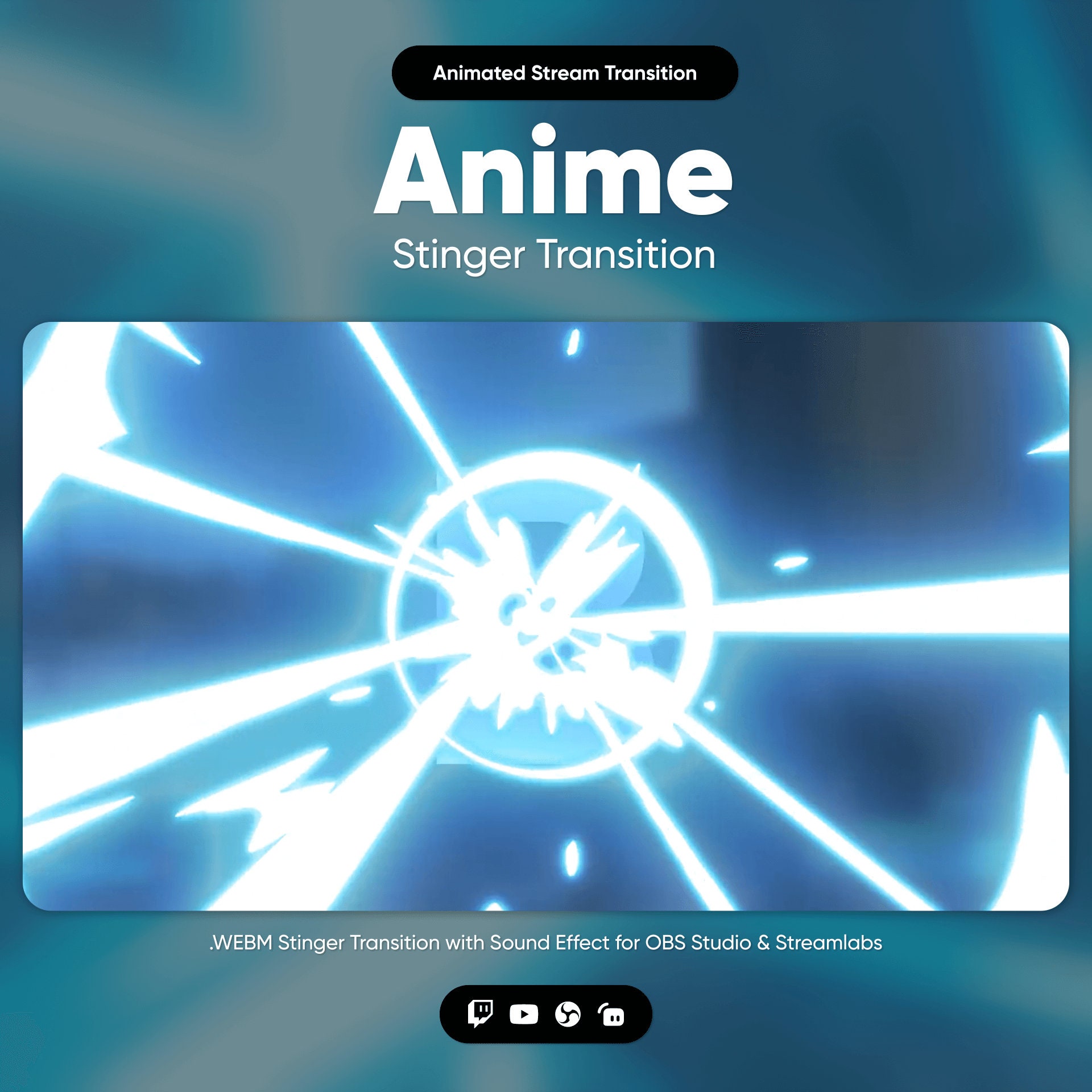 Anime Stinger Transition OBS Stinger Scene Transition Twitch Transition ...