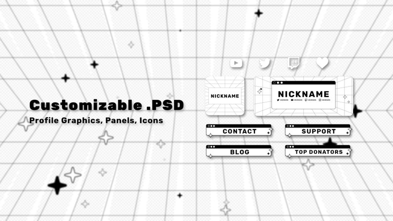 Buy Kawaii OS Anime Y2K Stream Overlays Pack ANIMATED: Webcam Online in ...