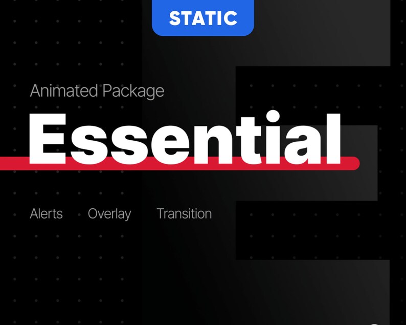 Essential Twitch Overlays Pack STATIC for OBS Studio & Streamlabs - Etsy