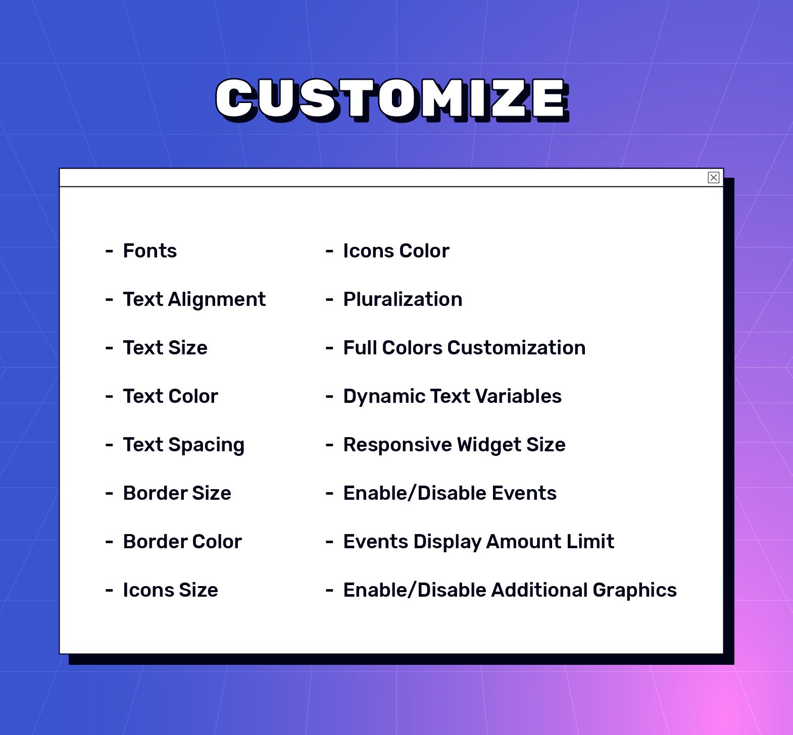 Retro Computer Twitch Event Widget Y2K Event List for Twitch and ...