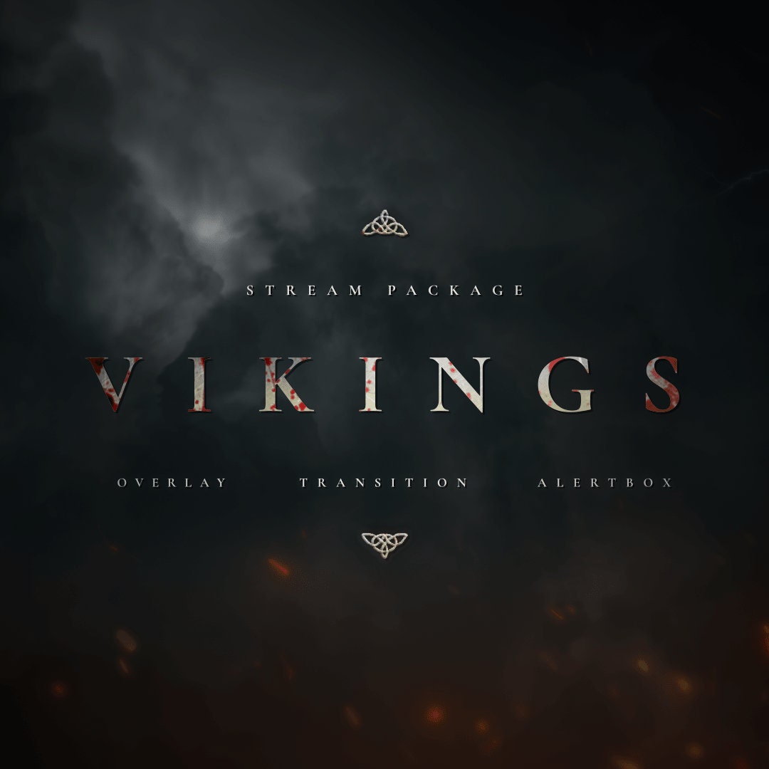 Vikings Twitch Overlays Pack STATIC: Webcam Overlay Stream - Etsy Singapore