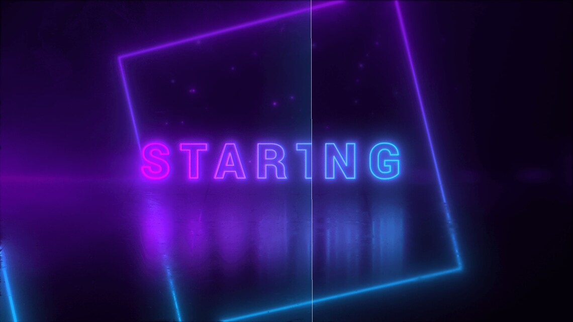 Neon Reflect Twitch Overlays Pack ANIMATED for OBS Studio & Streamlabs ...