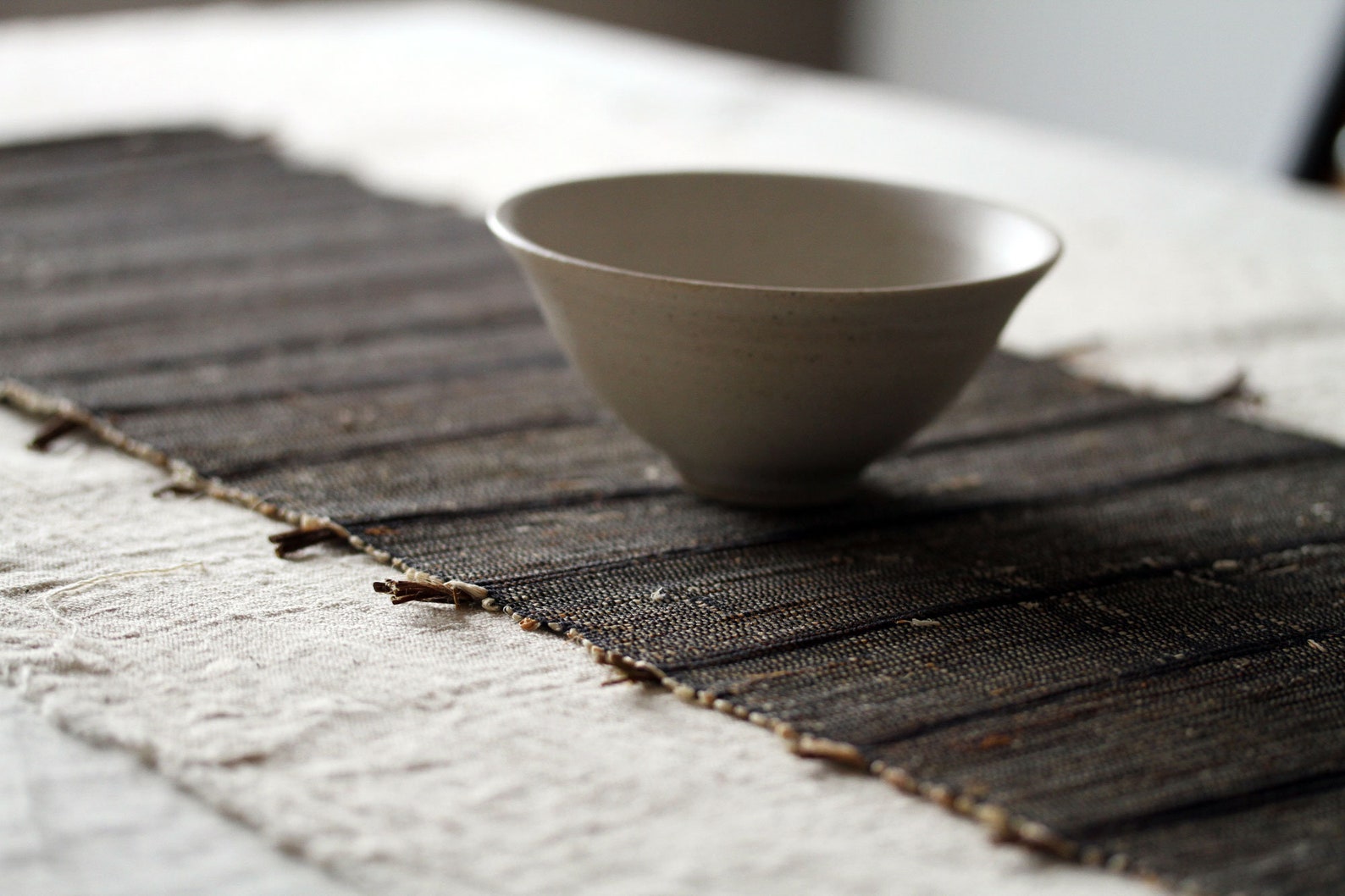 Chabu Table Runner, Natural Fibres, for Gong Fu Tea Ceremony ~ Dusk - Etsy