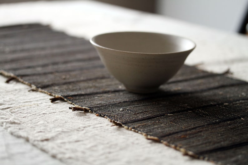 Chabu Table Runner, Natural Fibres, for Gong Fu Tea Ceremony ~ Dusk - Etsy