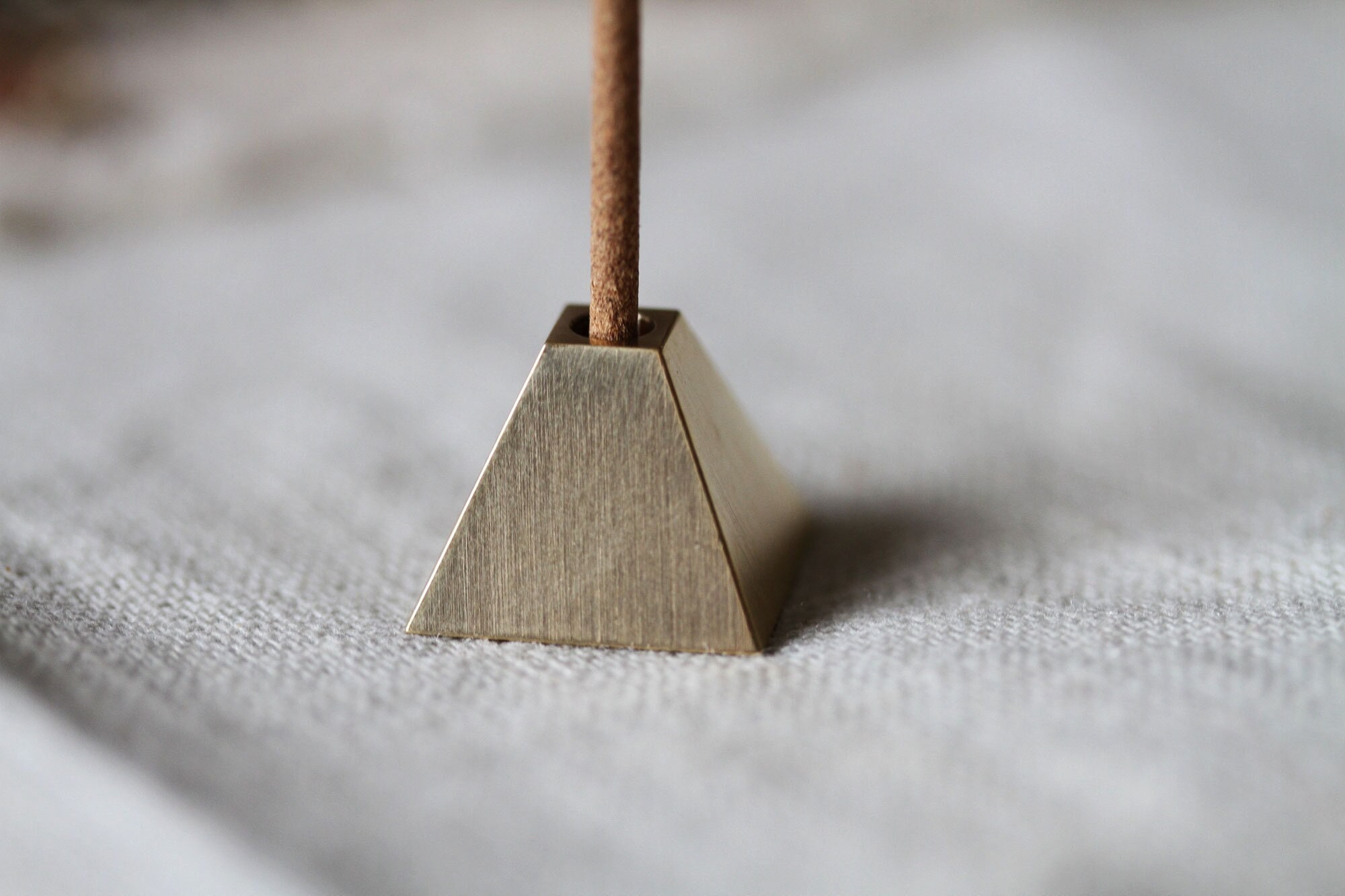 Gold Pyramid Incense Holder, Multi Size Hole, Brass - Etsy