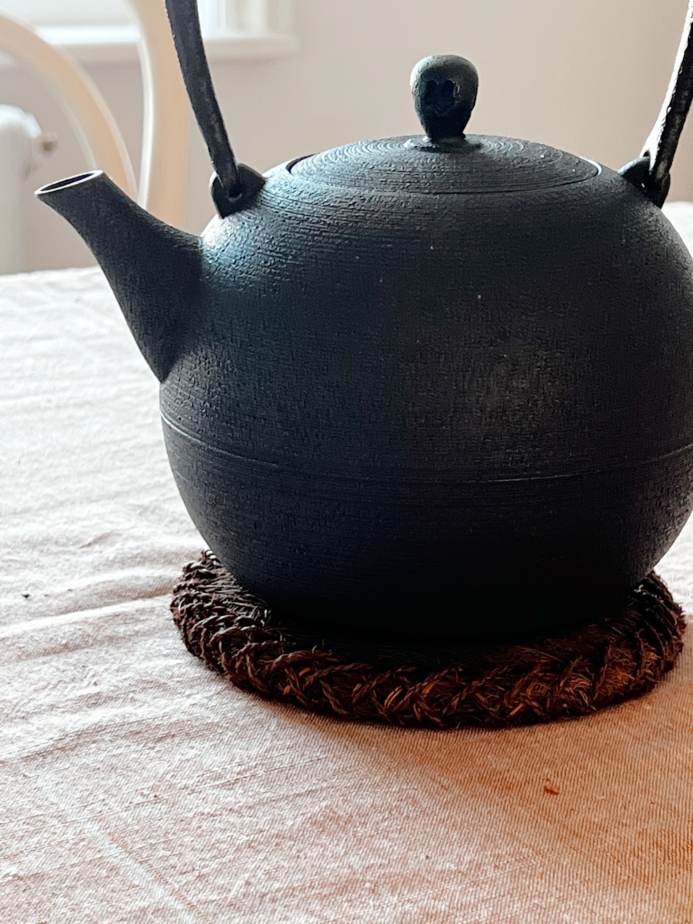 Natural Coir Fibre Tea Coaster: Wabi Sabi Gongfu Tea Mat - Etsy