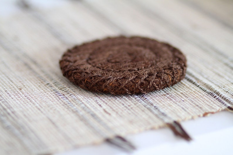 Natural Coir Fibre Tea Coaster: Wabi Sabi Gongfu Tea Mat - Etsy