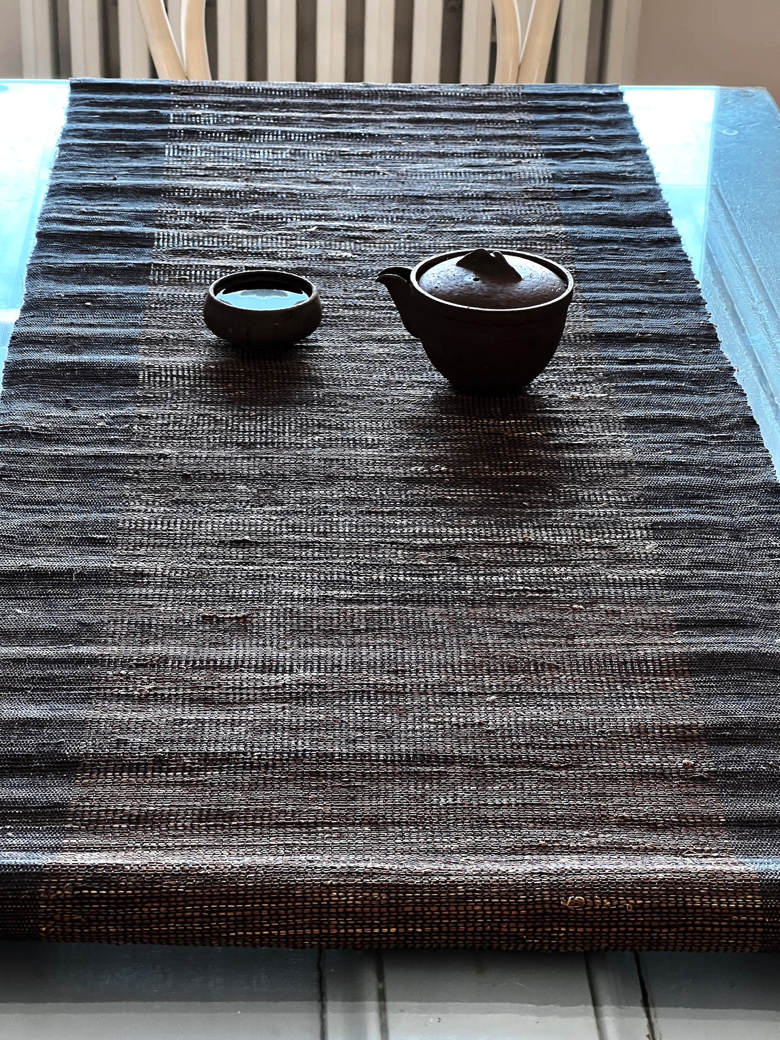 Chabu Table Runner for Gongfu Tea Ceremony. Handwoven Natural Fibre ...