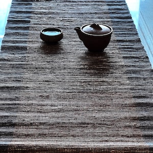 Chabu Table Runner for Gongfu Tea Ceremony. Handwoven Natural Fibre ...