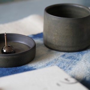 CENSER for Incense Ceremony - Black Porcelain Pot With Lid - Etsy