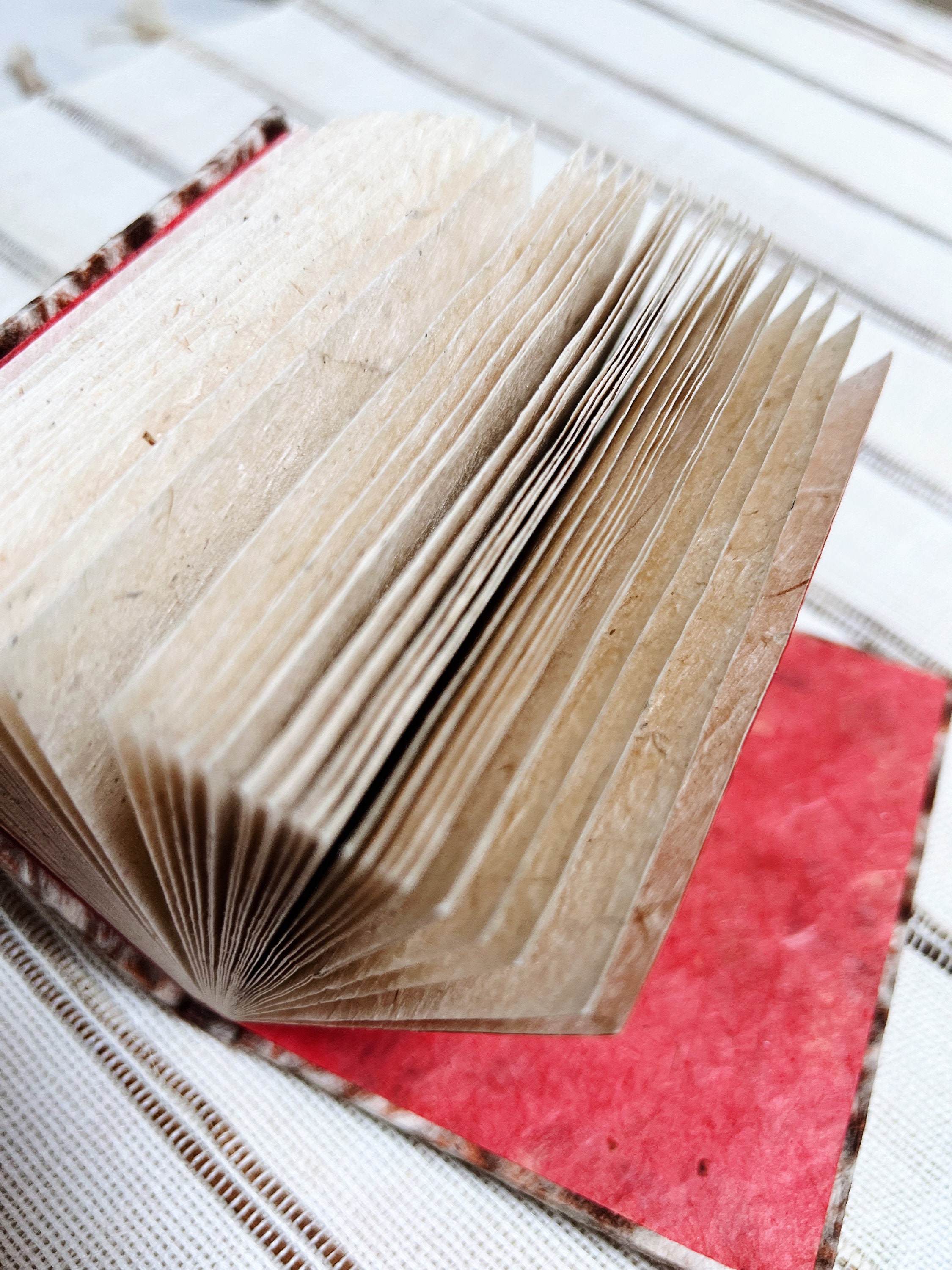 Mini Lokta Paper Notebook, Handmade, Natural Dye - Etsy