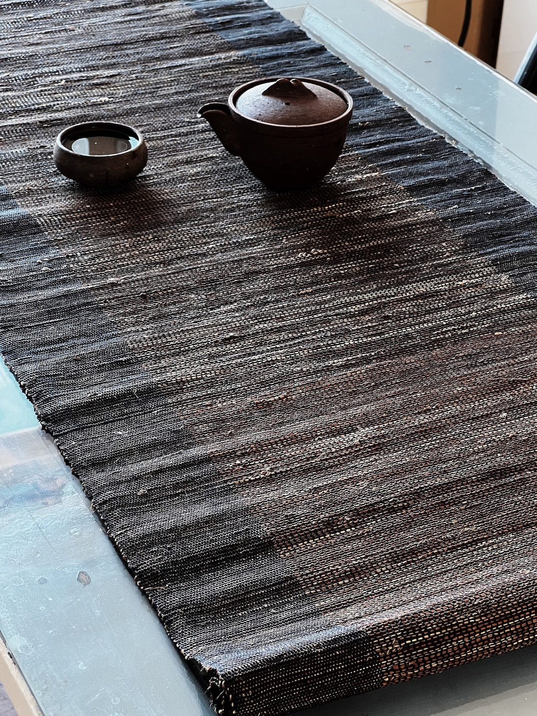 Chabu Table Runner for Gongfu Tea Ceremony. Handwoven Natural Fibre ...